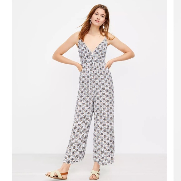 LOFT | Pants & Jumpsuits | Nwt Loft Womens Loft Beach Floral Strappy ...